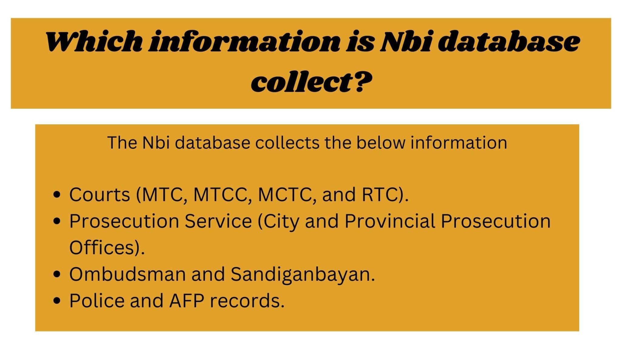 What Is The NBI CLEARANCE Hit Status?