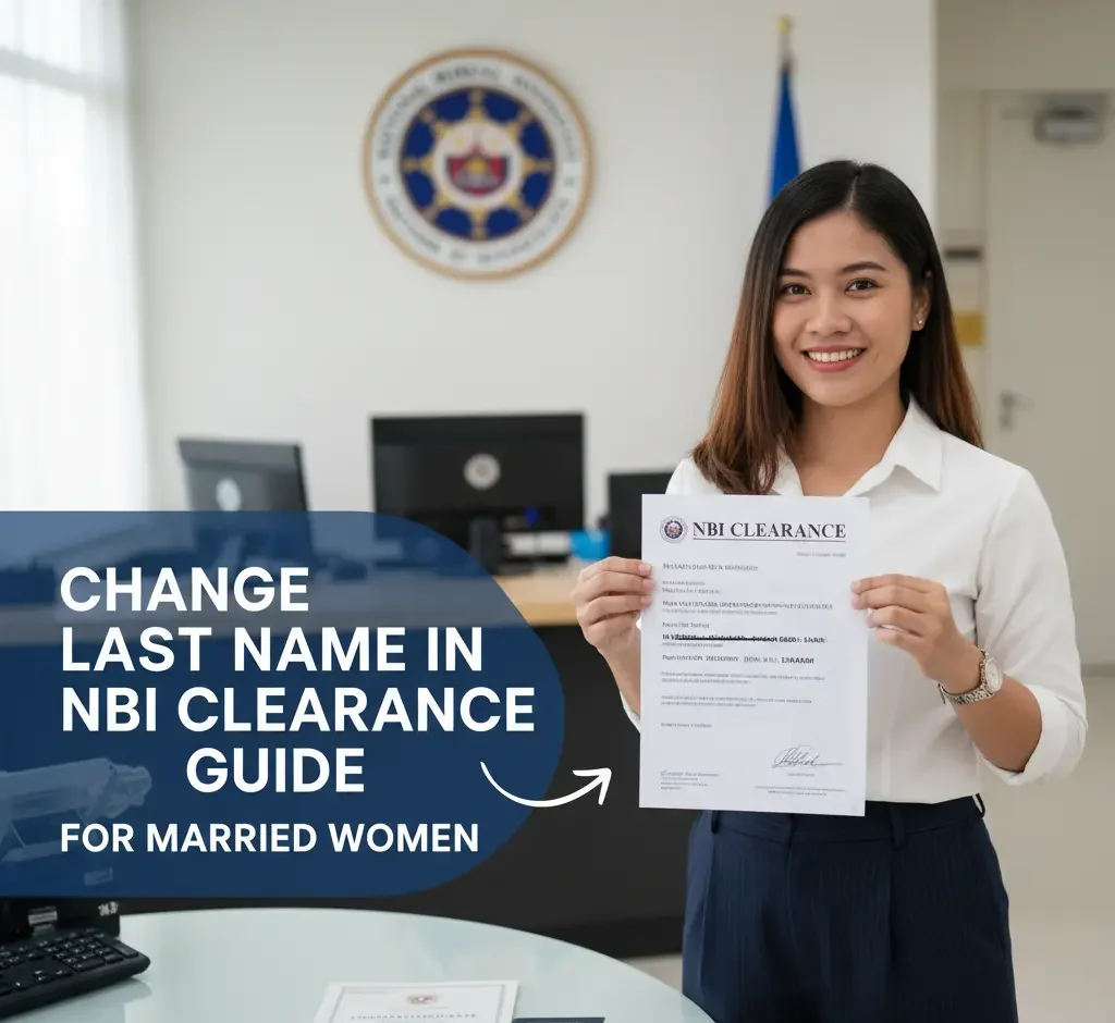 How To Change Last Name in NBI Clearance – For Married Women