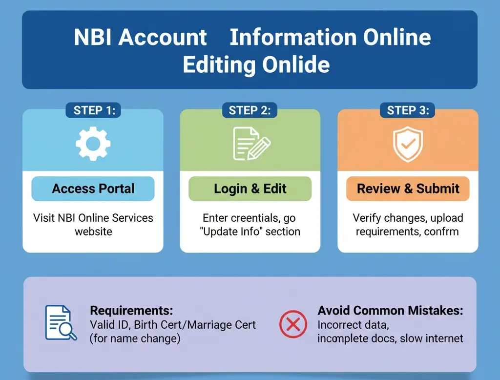 How To Edit NBI Account Information Online
